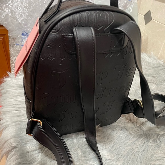 Juicy Couture | Bags | Nwt Juicy Couture Black Backpack Embossed Juicy ...